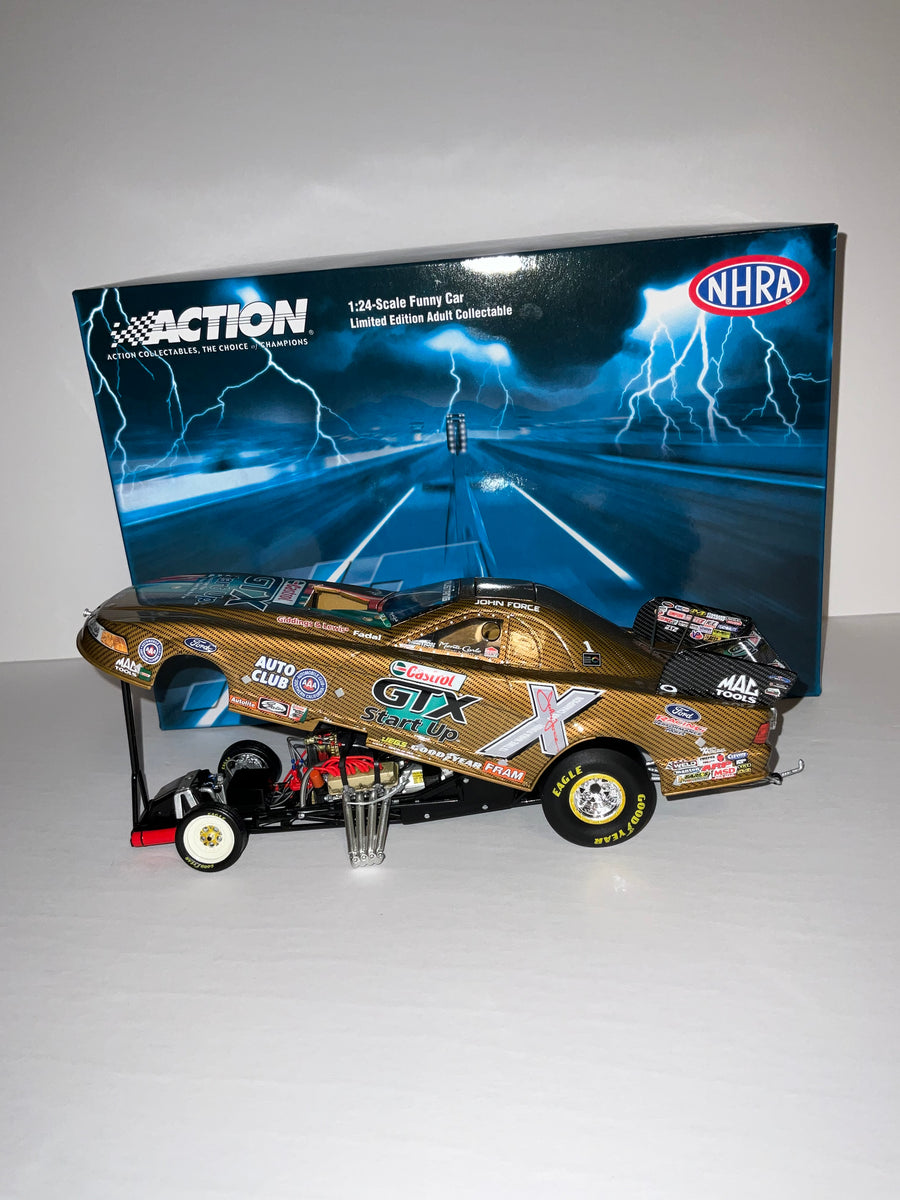 JOHN FORCE 2006 CASTROL GTX/CARBON FIBER 1:24 NHRA DIECAST FUNNY CAR b ...