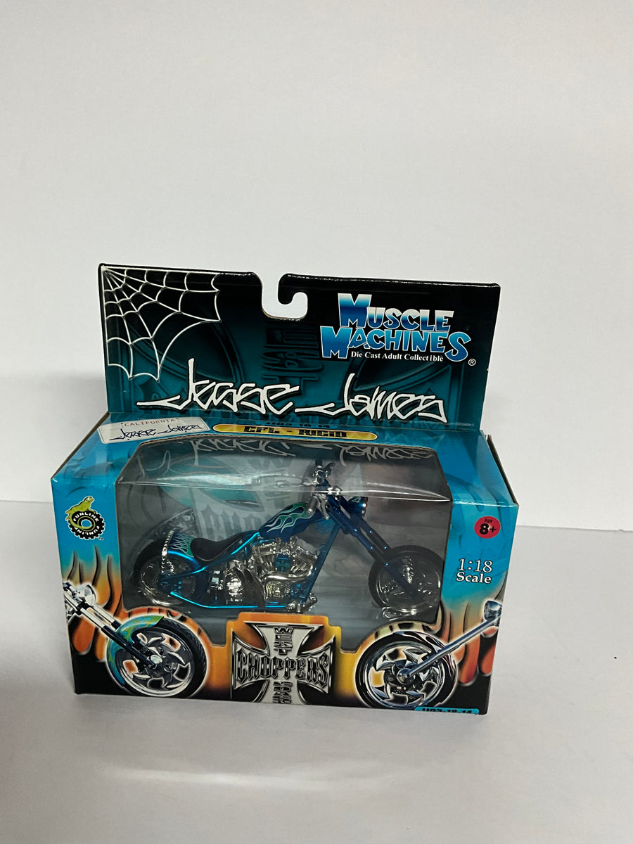 2003 JESSE JAMES WEST COAST CHOPPERS CFL-RIGID 1:18 DIECAST MOTORCYCLE ...