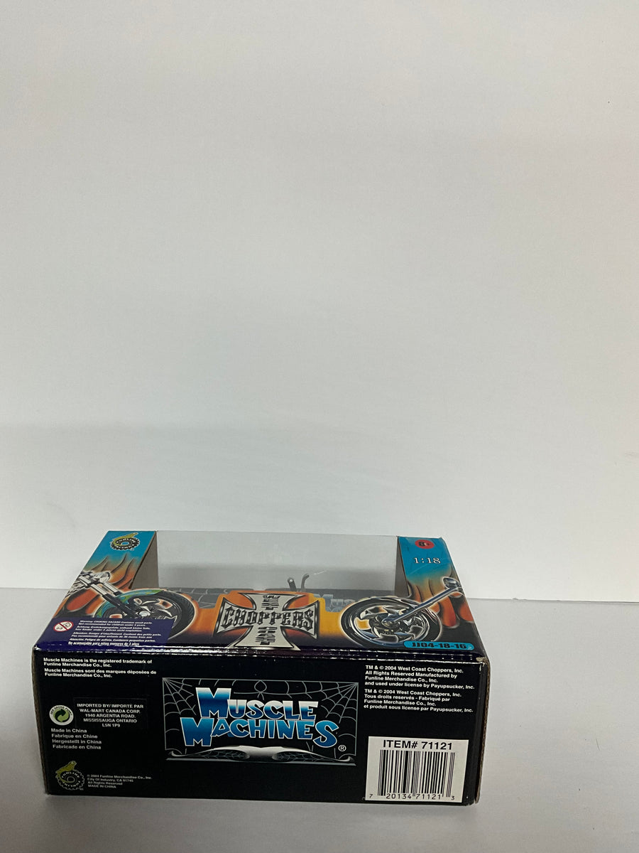 2003 JESSE JAMES CFL-RIGID WEST COAST CHOPPERS 1:18 DIECAST MOTORCYCLE ...