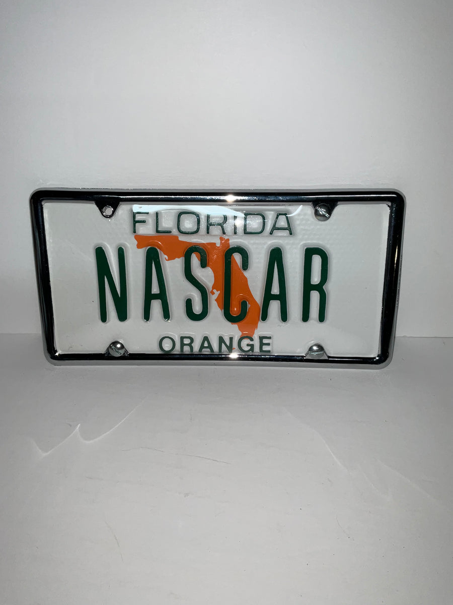 NASCAR Plastic Car License Plate – All Scale Diecast Collectibles LLC