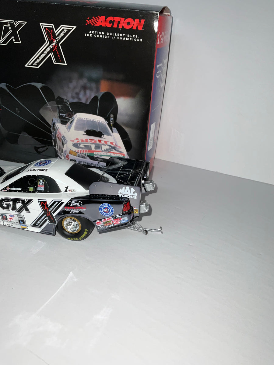 JOHN FORCE 2001 CASTROL GTX AUTOGRAPHED 1:24 NHRA DIECAST FUNNY CAR ...