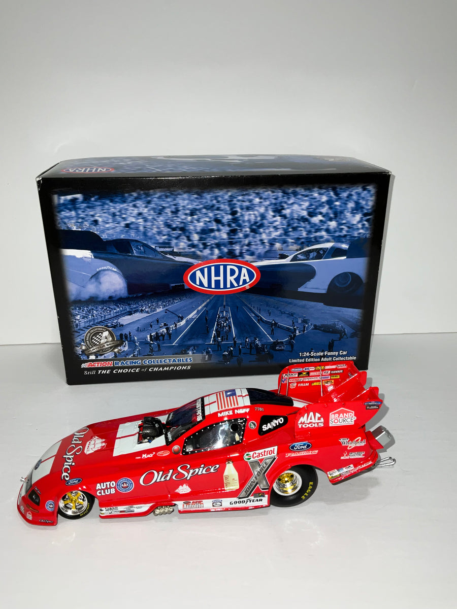 ***RARE***MIKE NEFF 2008 OLD SPICE 1:24 NHRA DIECAST FUNNY CAR - Actio ...