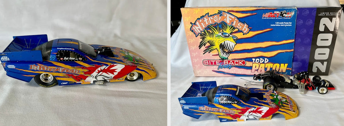 TODD PATTON 2002 NITRO FISH - BITE BACK 1:24 NHRA DIECAST FUNNY CAR ...