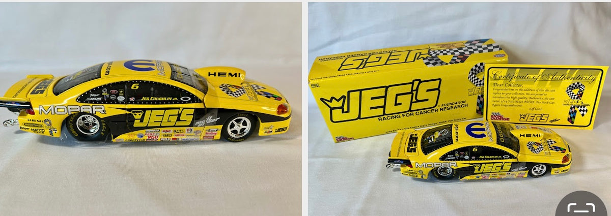 JEG COUGHLIN 2005 JEG'S CANCER RESEARCH 1:24 NHRA PRO STOCK DIECAST ...