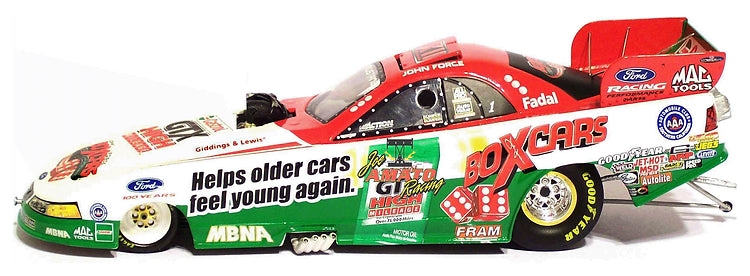JOHN FORCE 2003 CASTROL GTX 12x CHAMPION 1:24 FUNNY CAR NHRA DIECAST ...